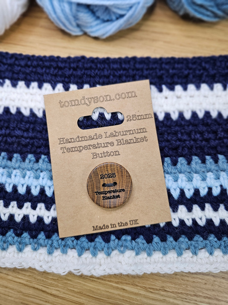 Temperature Blanket Button 2025 – Fully Woolly Yarns